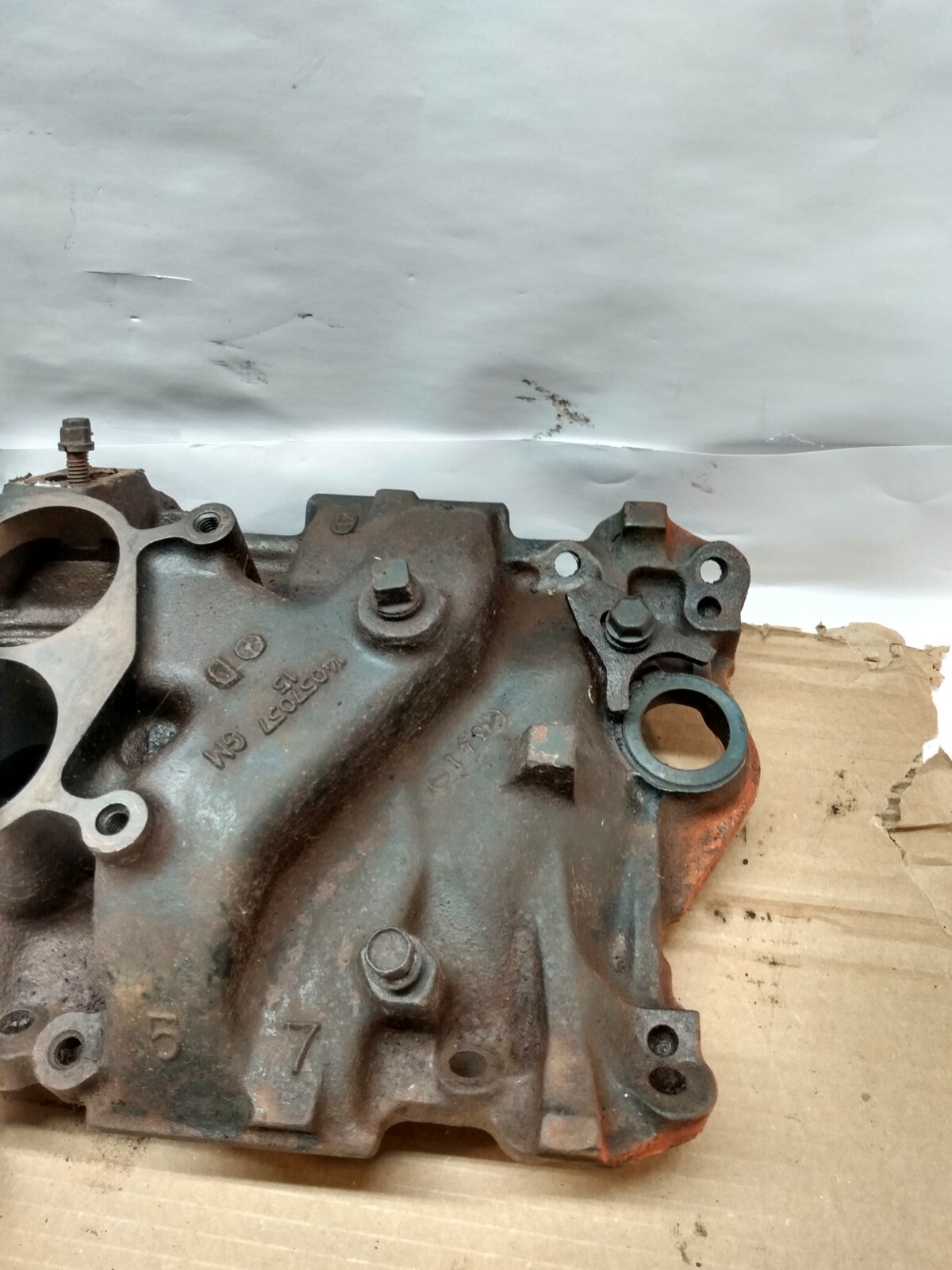 1978-1985 Chevy GMC 350 5.7 4bbl Cast Iron Intake Manifold 14057057 OEM ...