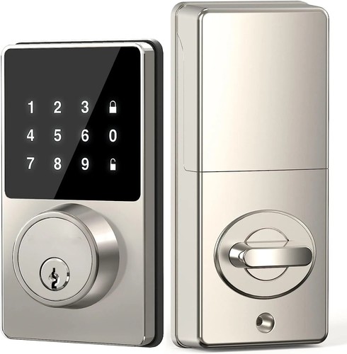 Smart Lock Password Keyless Door Entry Touchscreen Keypad IC Card App ...