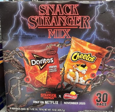 STRANGER THINGS Doritos & Cheetos Halloween 30pk Box Of Chips Ships ...