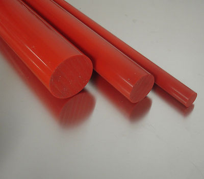 PVC rund Ø 40mm rot Länge wählbar Rundmaterial PVC-U Stab Kunststoff ...
