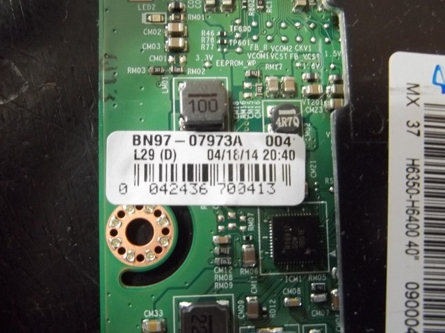 BN95-01308A T-Con BN97-07973A Samsung UN40H6350AF TS01 2014 TCON FOX ...