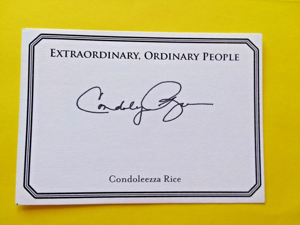 Condoleezza Rice > Fmr. Sec.of State, Signed, Autographed Bookplate No ...