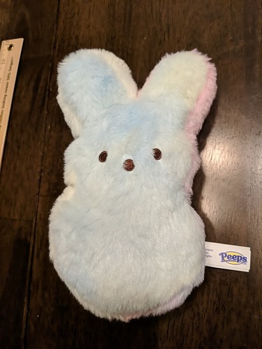 Fuzzy Pastel Rainbow Tie Dye Cotton Candy Scented Peeps Bunny 8 In ...