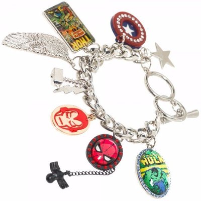 Marvel Comics Character Charm Bracelet Licensed Thor Hulk Ironman ...