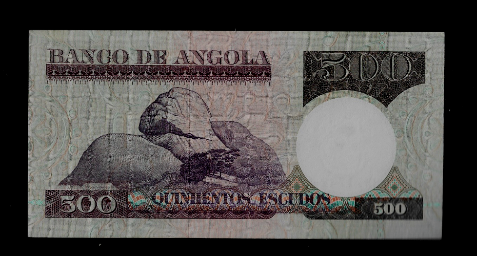 ANGOLA ( 1 ) BANK NOTE 500 ESCUDOS 10 . 6 . 1973 P 107 ABOUT ...