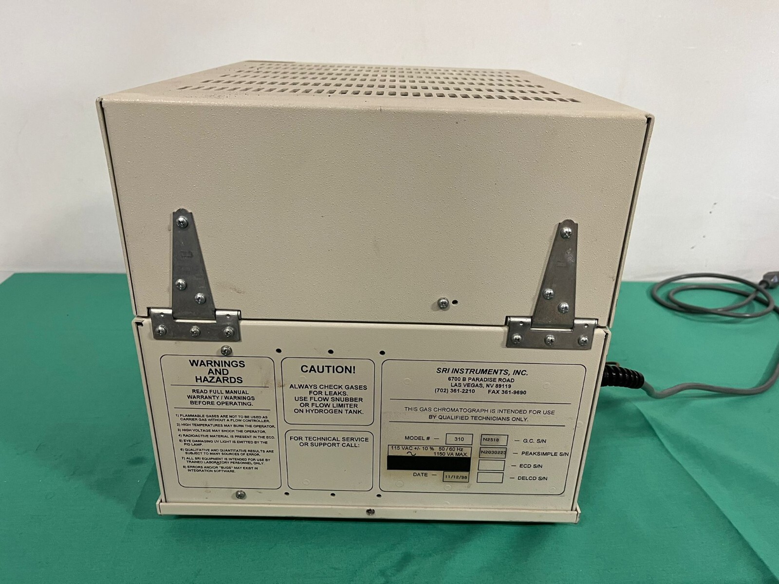 SRI Instruments Buck Scientific 310 Gas Chromatograph | eBay