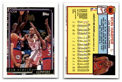 1992-93 Topps Gold #80 Ron Harper - Los Angeles Clippers | eBay