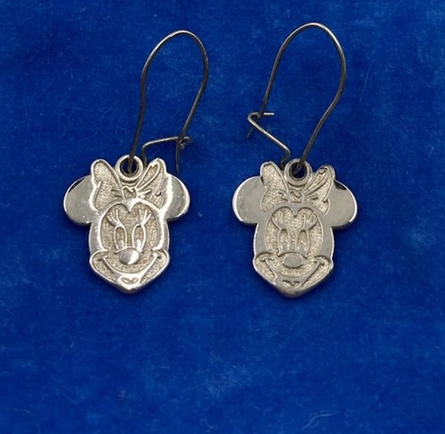 Disney Vintage Minnie Mouse 925 Sterling Silver Lever-back Earrings | eBay