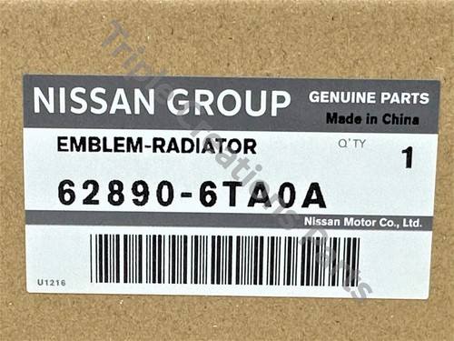 62890-6TA0A Genuine Nissan Front Grille Emblem Fits 2021-2024 Nissan ...