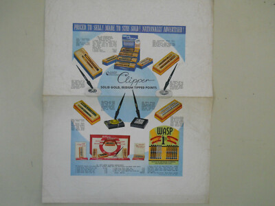 Sheaffer's Vintage Color Wasp "CLIPPER" sheet | eBay