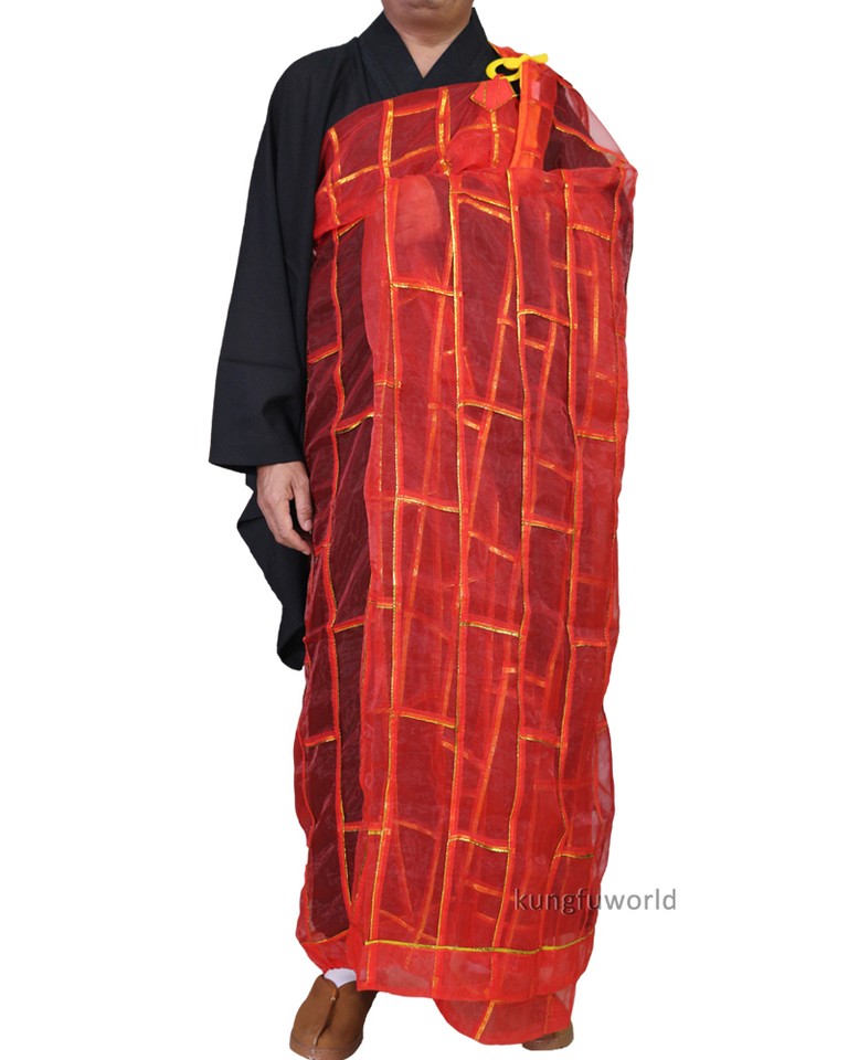 Shaolin Buddhist Dress Monk Kesa Robe Meditation Uniform Wushu Kung fu ...