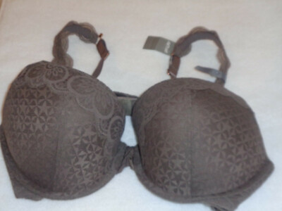 AERIE REAL POWER PLUNGE PUSH-UP BRA IN DUSTY MUSHROOM 36D NWT | eBay