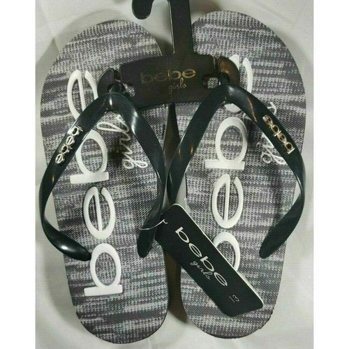 Bebe Gorgeous Glitter Girls Thong Sandals Flip Flops New Size 13 NWT | eBay