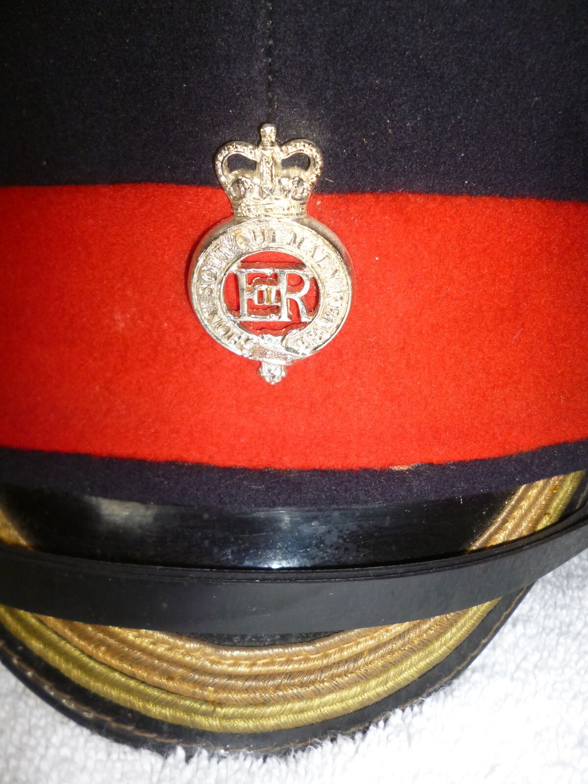 British Household Cavalry Other Rank's Peaked Cap with Cap Badge | eBay