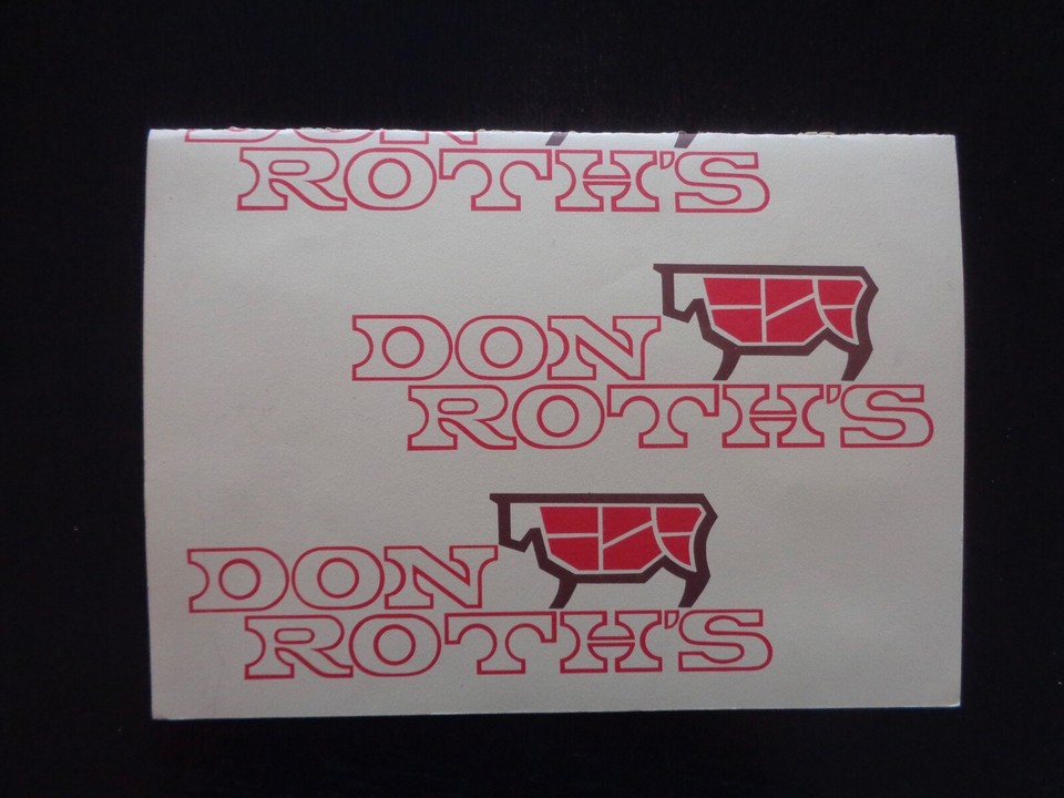 Vintage 1979 MENU - DON ROTH'S Restaurant CHICAGO WHEELING Classic ...