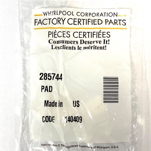 Genuine OEM Whirlpool Kenmore Washer Wear Pads 285744 WP285744 | eBay