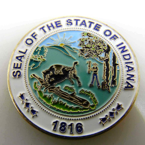 SEAL OF THE STATE OF INDIANA STATE PARKS CHALLENGE COIN | eBay