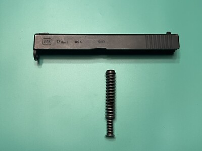 USED GLOCK 17 GEN 4 SLIDE FIRING PIN 9MM SIGHTS GUIDE ROD RECOIL SPRING ...