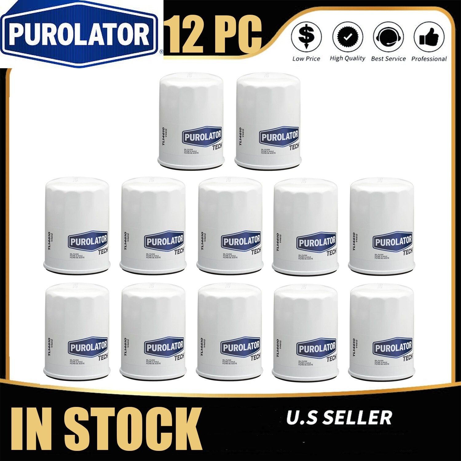 Engine Oil Filter Spin-on M20x1.5-6H for Honda & Acura 15400-PLM-A01 12 ...