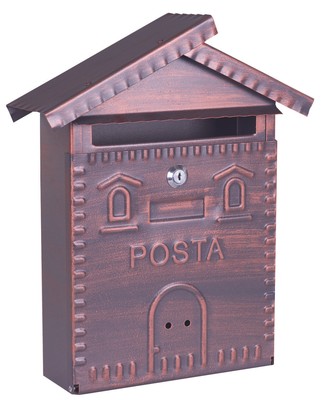 BOITE AUX LETTRES EN FER FORGE FORME MAISON-700 L28xP8xH34 cm | eBay