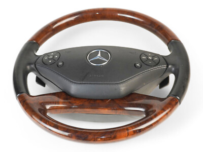 2010 - 2013 Mercedes S W221 Steering Wheel Leather Wood Lane Assist W ...