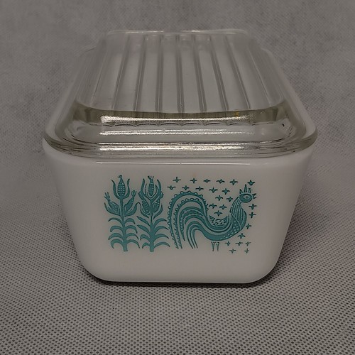 Pyrex Amish Butterprint 502 Refrigerator Dish With Lid No Chips 1.5 ...