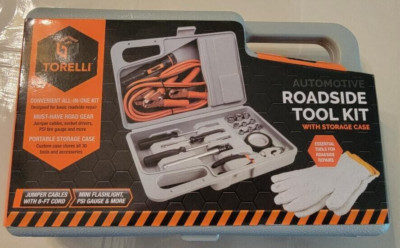 Torelli Automotive Roadside Tool Kit With Storage Case 30 Piece | eBay