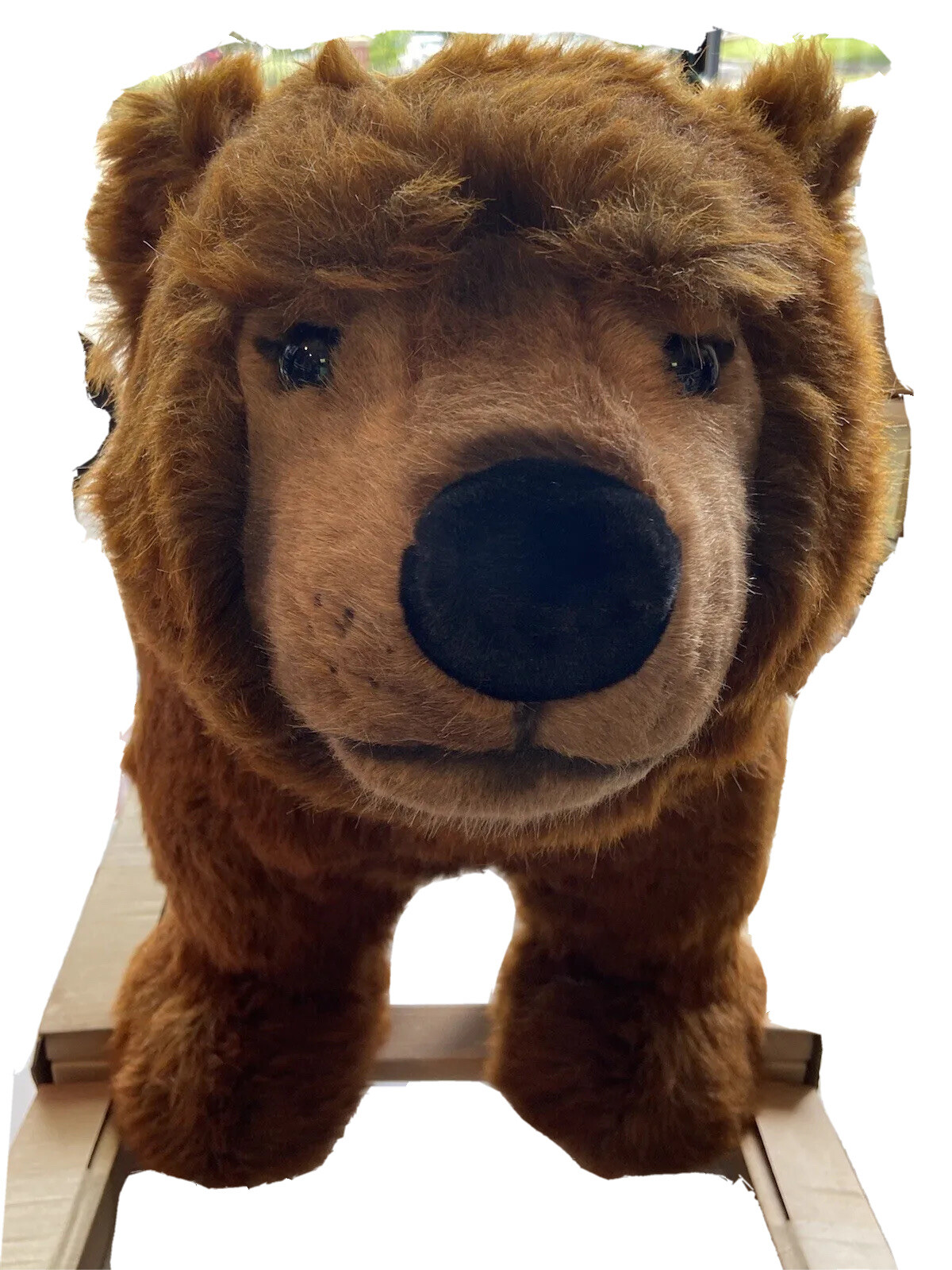 Steiff Germany COSY FRIENDS Riding/Rocking Bear HUGE GRIZZLY EAN ...