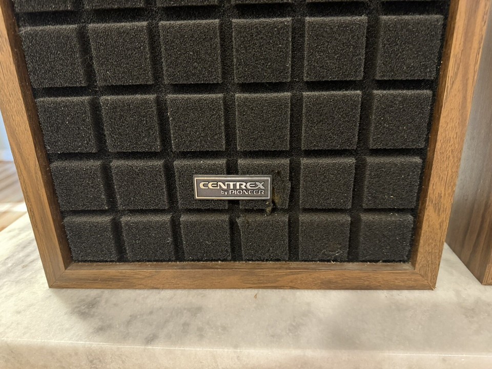 Pioneer Centrex Speakers Pair 22.5 X 13 X 8 Tested Working Foam Grills ...