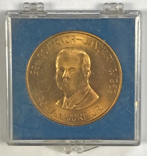 Governor Arch Moore Jr West Virginia Medal Medallion Token Coin 1969 | eBay
