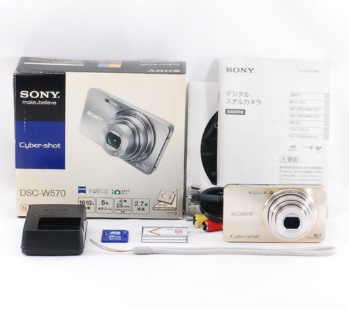 Near Mint SONY Cyber-shot DSC-W570 5x Zoom Digital Camera & Battery ...