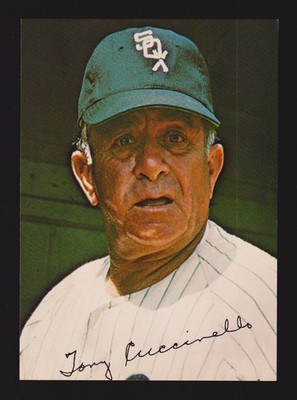 1960's Tony Cuccinello CHICAGO WHITE SOX UNSIGNED 5 x 7 PHOTO CARD #1 ...