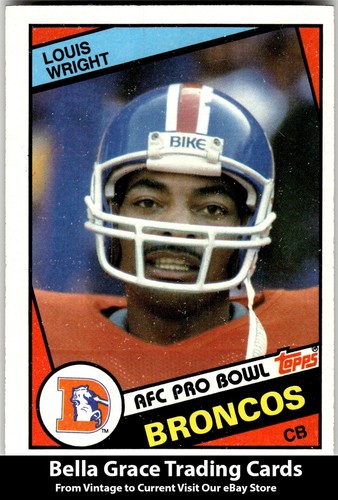 1984 Topps Louis Wright #72 Denver Broncos NFL Football | eBay
