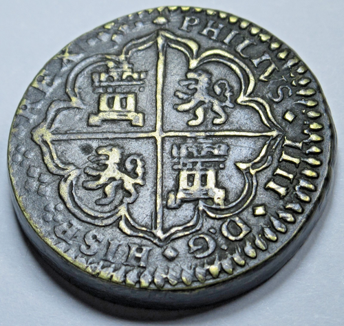 Antique 1600's 2 Reales Weight Spanish Colonial Scale Counterweight ...