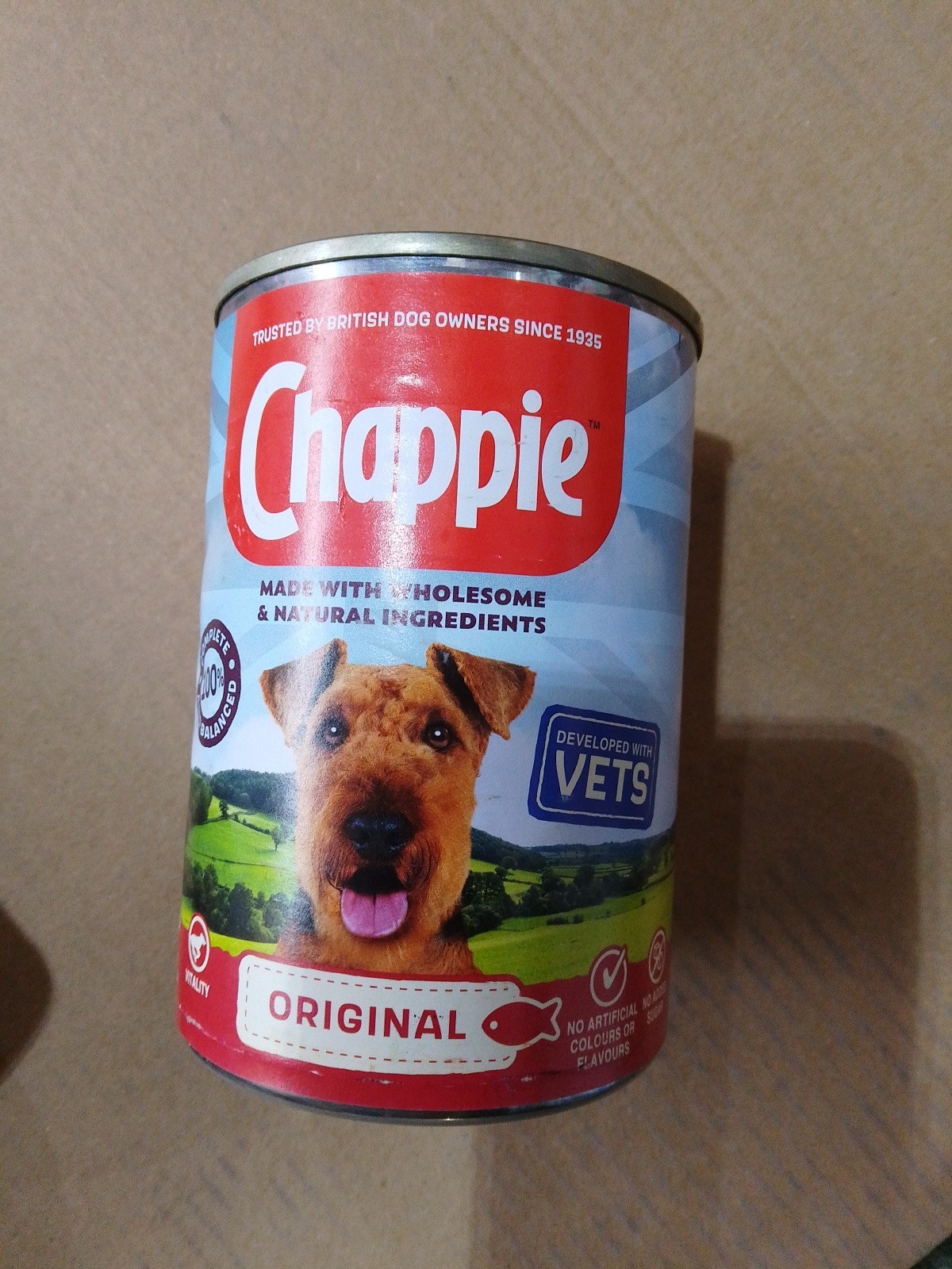 Chappie Original Dog Food Tins 25x412g Best Before 2027 May Have Dent ...
