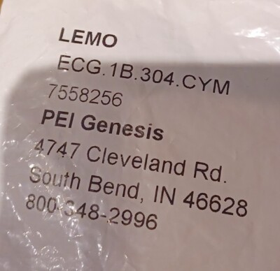 LEMO ECG.1B.304.CYM / ECG1B304CYM **SHIPS QUICK n FREE** | eBay