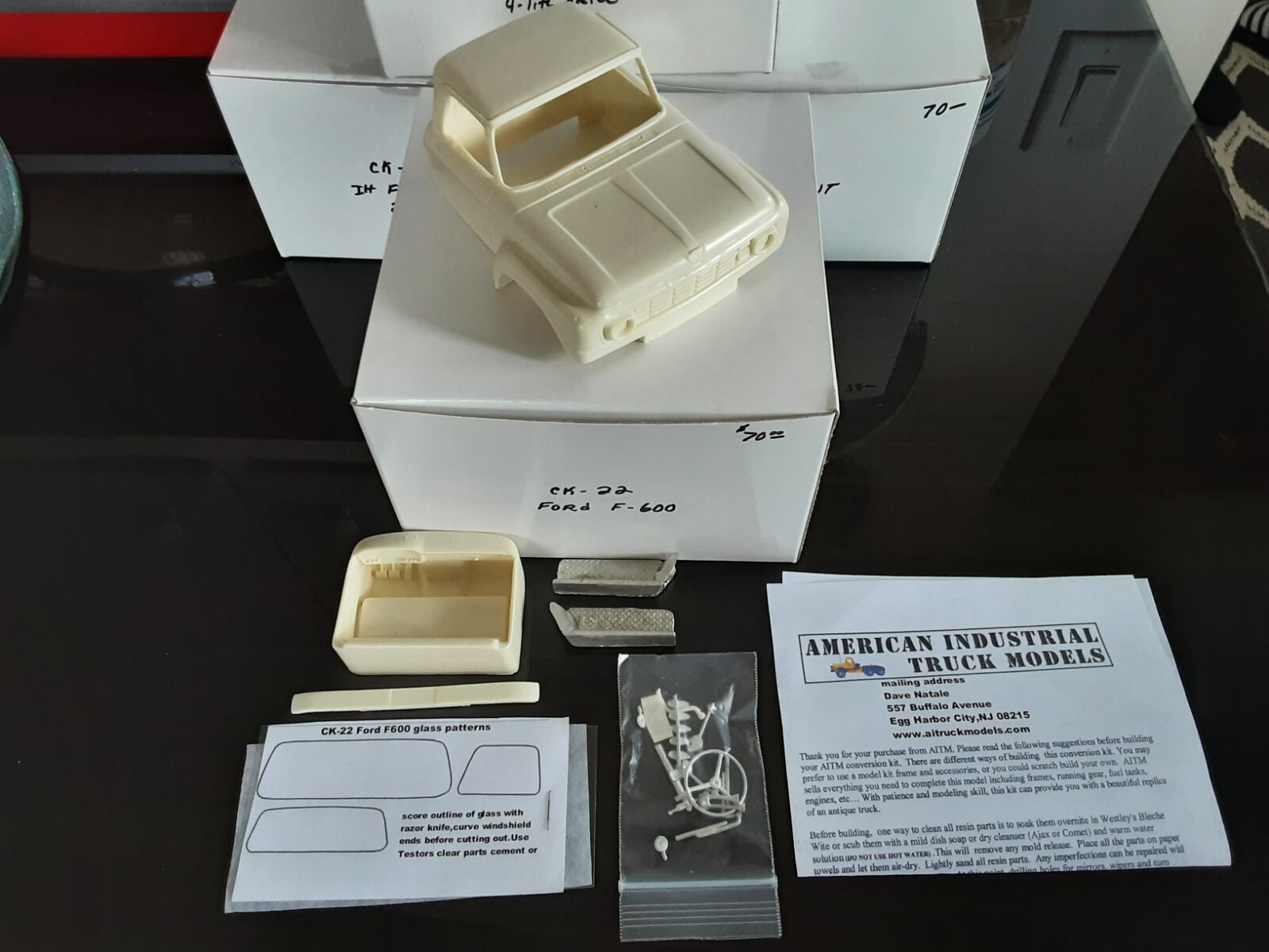 VINTAGE AMERICAN INDUSTRIAL TRUCK MODELS FORD F600 RESIN TRUCK CAB ...