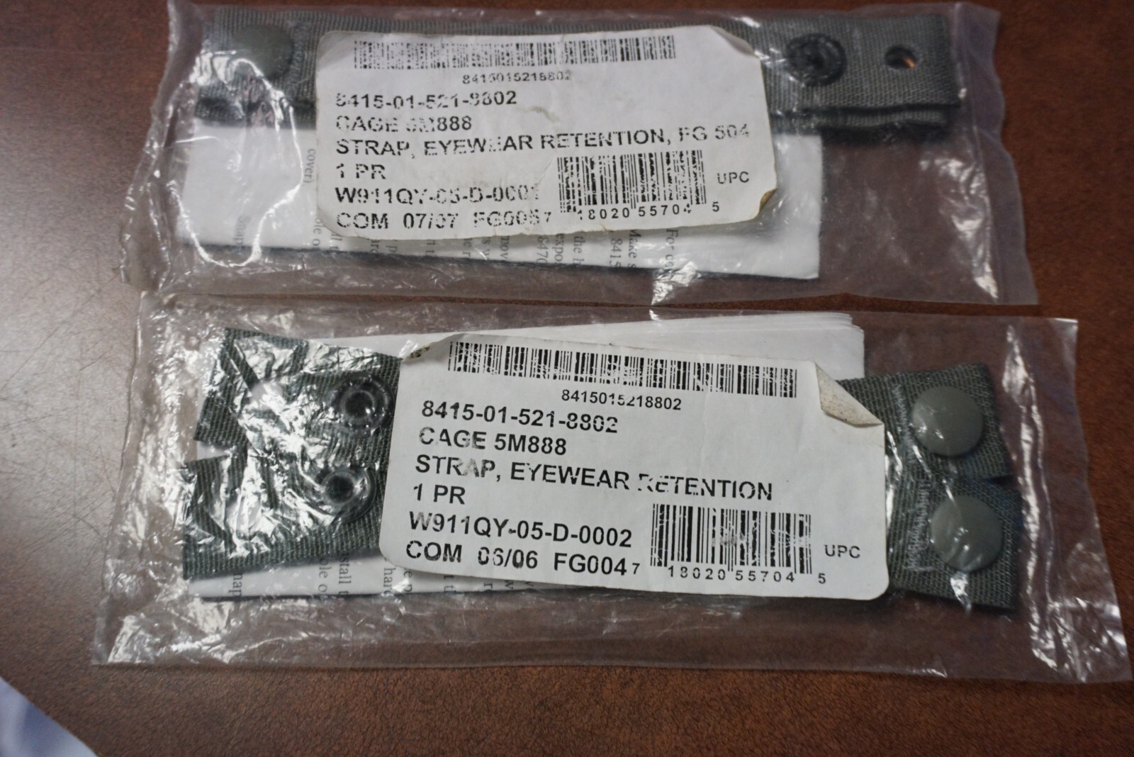 2 ACH Eyewear Retention Straps, Foliage Green 8415-01-521-8802 (@ bin ...