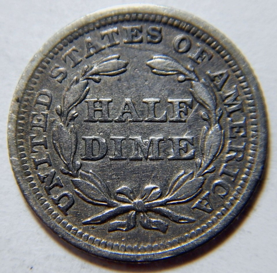 Seated Liberty half dime 1855 high grade collector coin | eBay