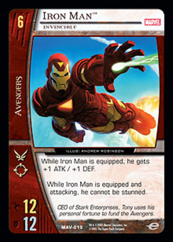 VS System: Iron Man, Invincible [Played] Marvel The Avengers TCG CCG ...