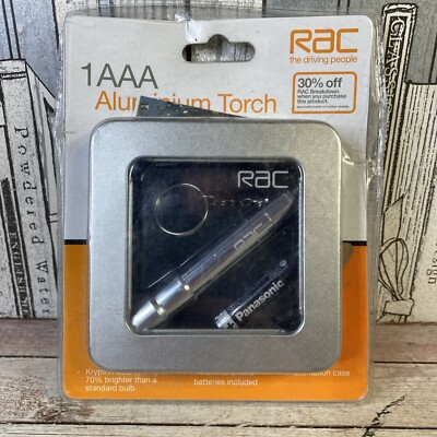 RAC - Aluminium Torch Keyring And Wrist Strap Krypton Bulb | eBay UK