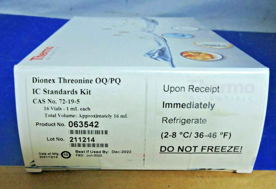 Box 16 Vials x 1mL Thermo Fisher 063542 Dionex Threonine OQ/PQ IC ...