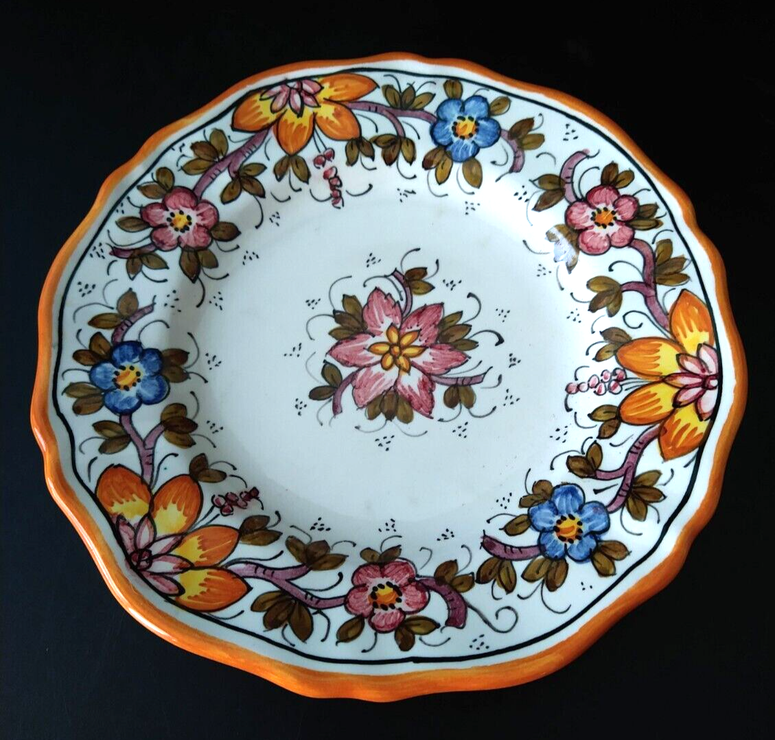 Vintage Grazia Deruta Small Appitizer Desert Plate Floral Pattern 6" | eBay