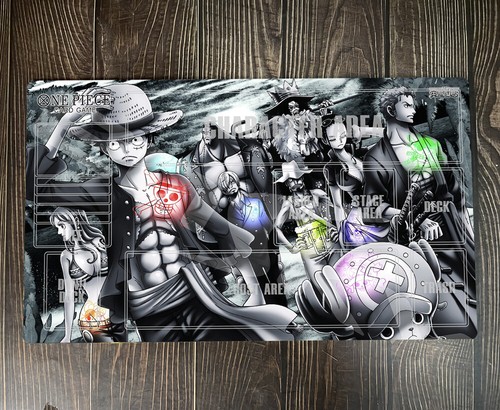 O-P OPCG TCG CCG Pad Straw Hat Pirates Playmat Trading Card Game Mat ...