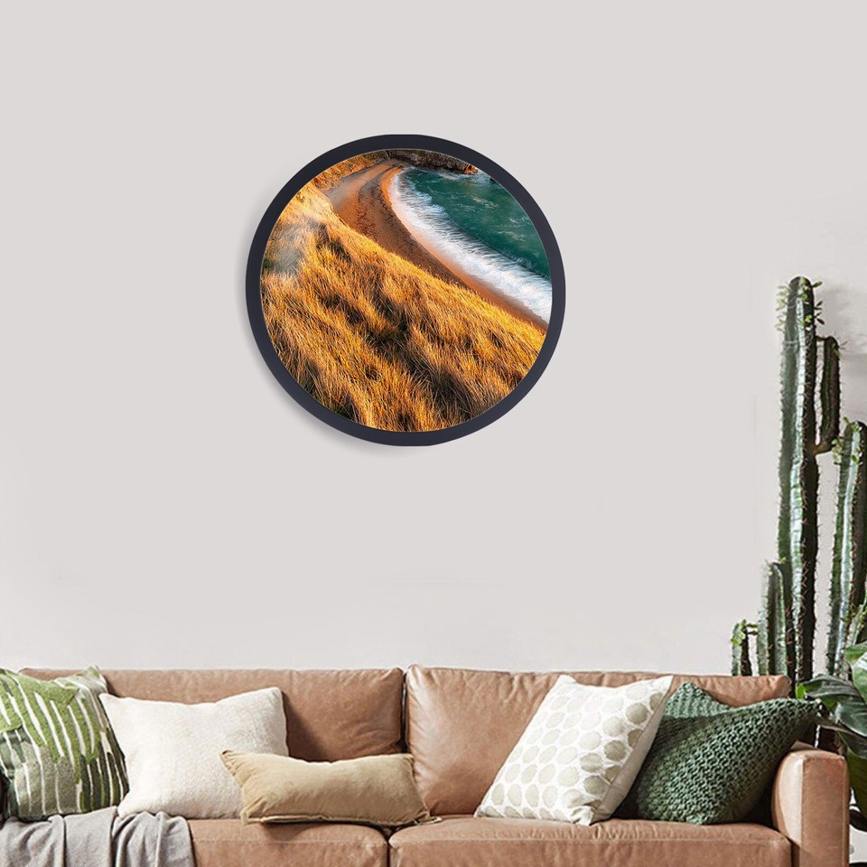 Round Wall Photo Frame, Large 16.1-inch Round Photo Holder | eBay