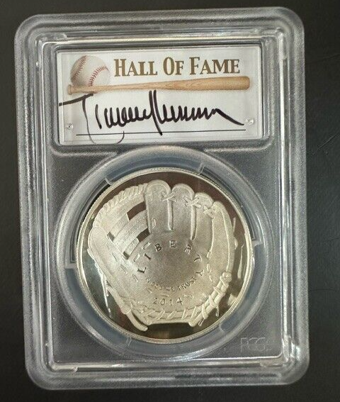 2014-P PCGS PR70DCAM Randy Johnson signed Baseball Hall of Fame Silver ...