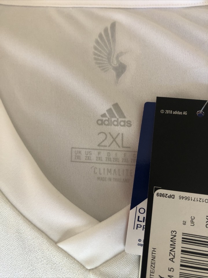 Adidas MNUFC Minnesota United FC MLS Away Soccer Jersey NWT Size 2XL ...