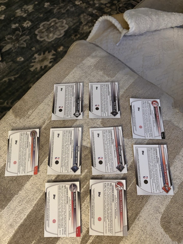 2025 Topps Bowman Chrome Basketball Reptilian Group Of 10 Different ...