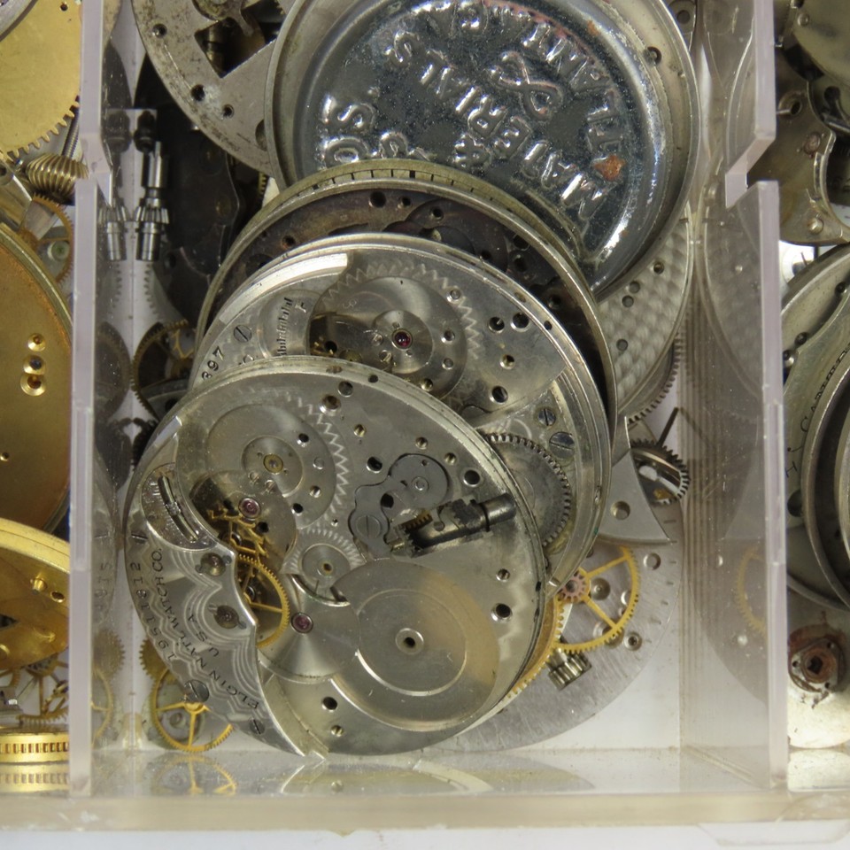 Large Assortment of American Disassembled Pocket Watch Movements | eBay