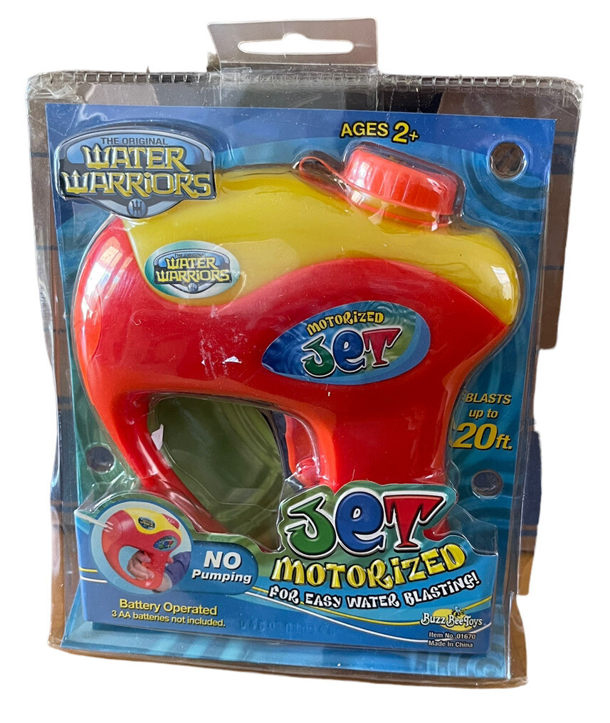 Water Warriors Jet Motorized Water Gun Buzzbee Toys Toy NEW Squirt | eBay